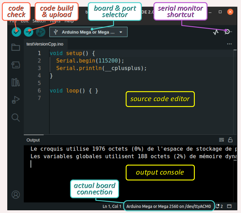 En version 2.x , l' interface utilisateur du logiciel Arduino IDE reste ...